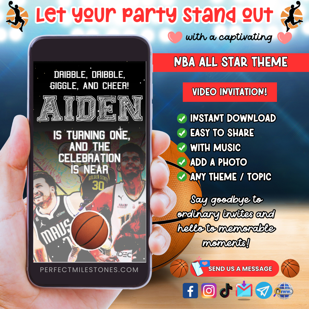 Printable Nba Invitations NBA Ticket Style Party Invitation! ALL 30